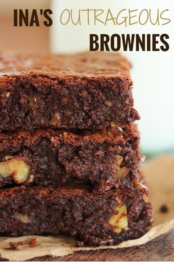 Ina's Outrageous Brownies - Brown Eyed Baker