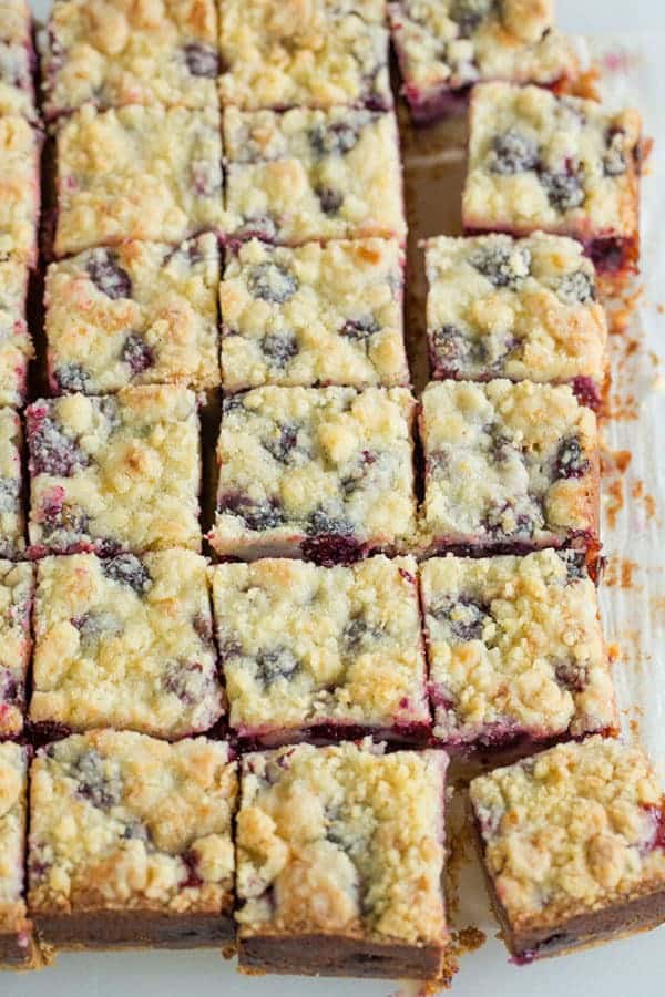 Blackberry Pie Bars - Brown Eyed Baker