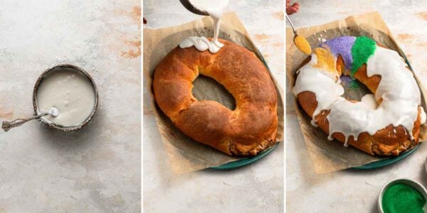 Traditional Mardi Gras King Cake Recipe - Brown Eyed Baker