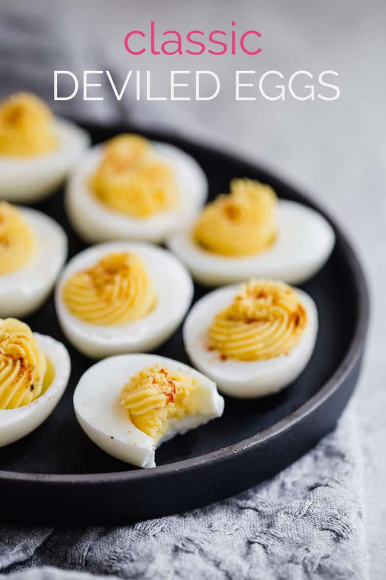 Classic Deviled Eggs Recipe - Brown Eyed Baker
