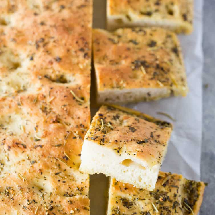 Traditional Focaccia Bread | Brown Eyed Baker