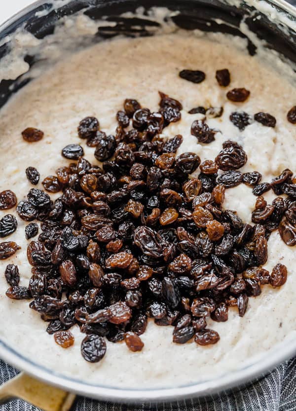 Rice Pudding with Bourbon-Soaked Raisins - Brown Eyed Baker