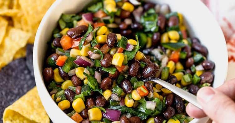 Black Bean Salsa - Brown Eyed Baker