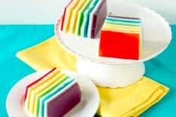 Rainbow Ribbon Jello - Brown Eyed Baker