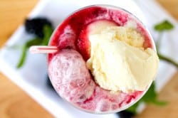 Blackberry Gin Fizz Float - Brown Eyed Baker