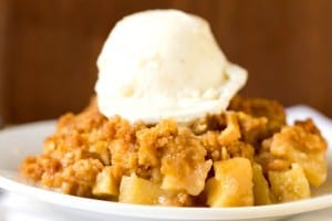 Almond-Apple Crisp - Brown Eyed Baker