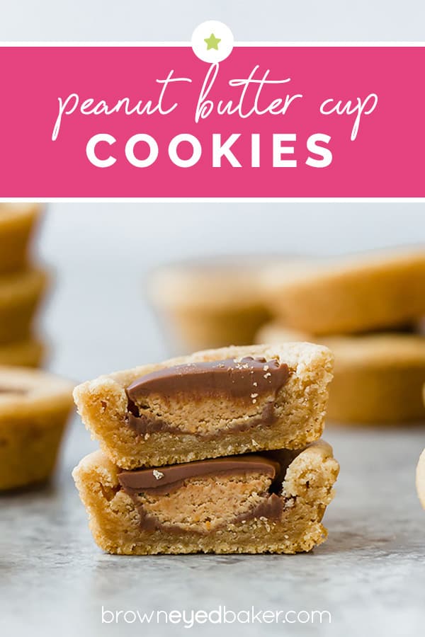 Peanut Butter Cup Cookies - Brown Eyed Baker - MasterOfCooking