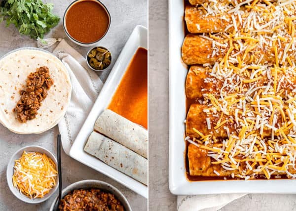 The Best Authentic Beef Enchiladas - Brown Eyed Baker