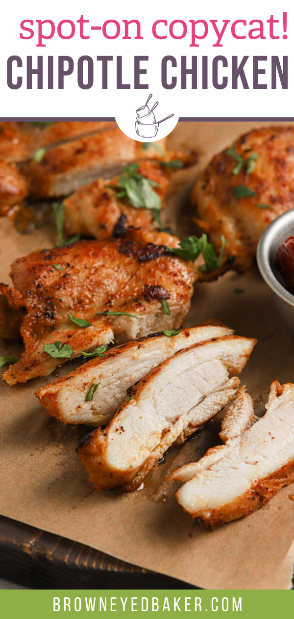 Copycat Chipotle Chicken Recipe - Brown Eyed Baker