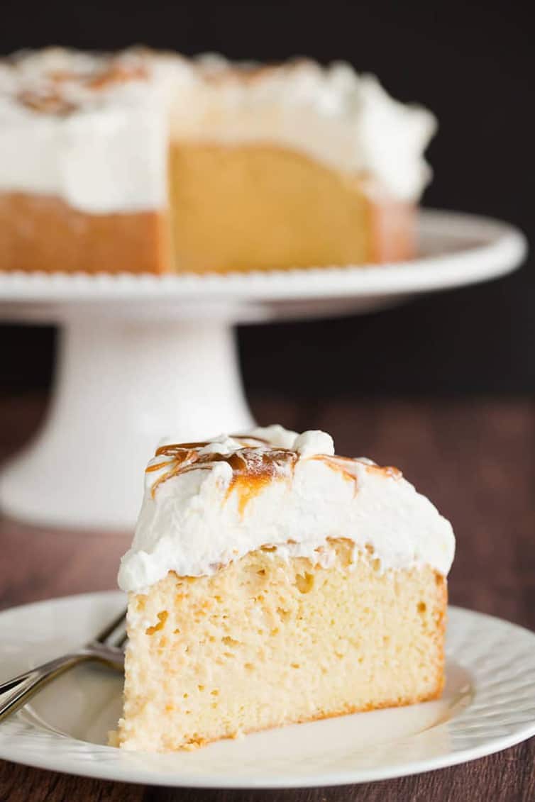 Caramel Tres Leches Cake - Brown Eyed Baker