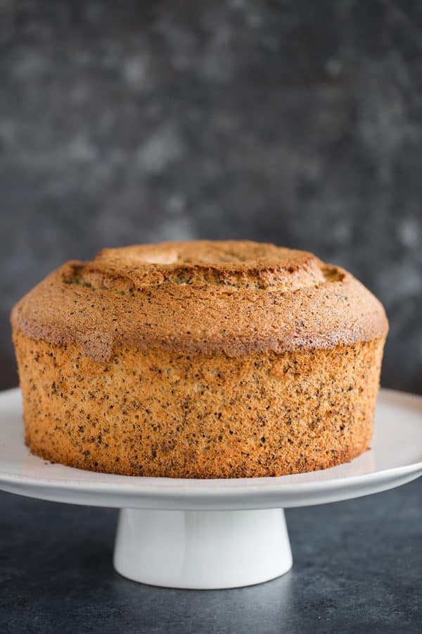 Chocolate Chip Chiffon Cake - Brown Eyed Baker