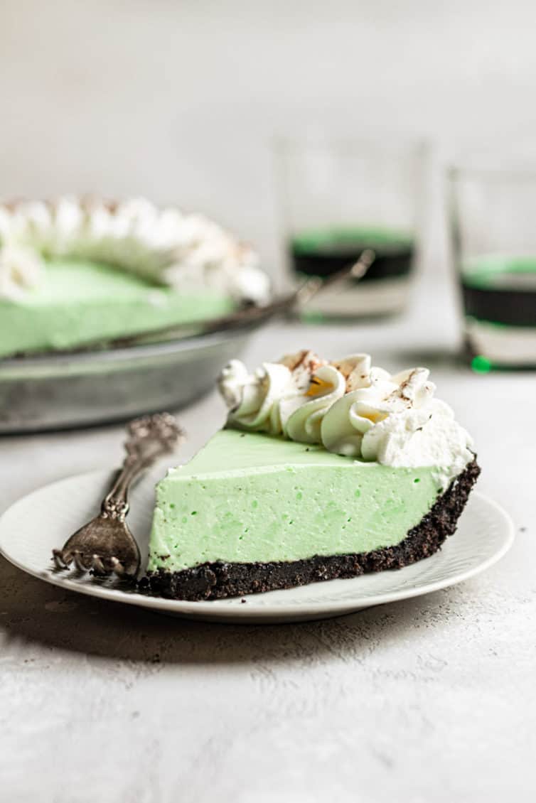 Grasshopper Pie Recipe - Brown Eyed Baker