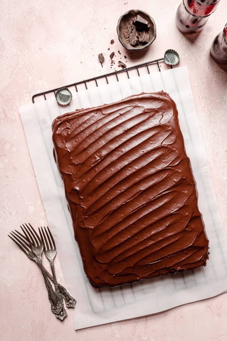 Coca Cola Cake (Moist Chocolate Cake Recipe) - Brown Eyed Baker