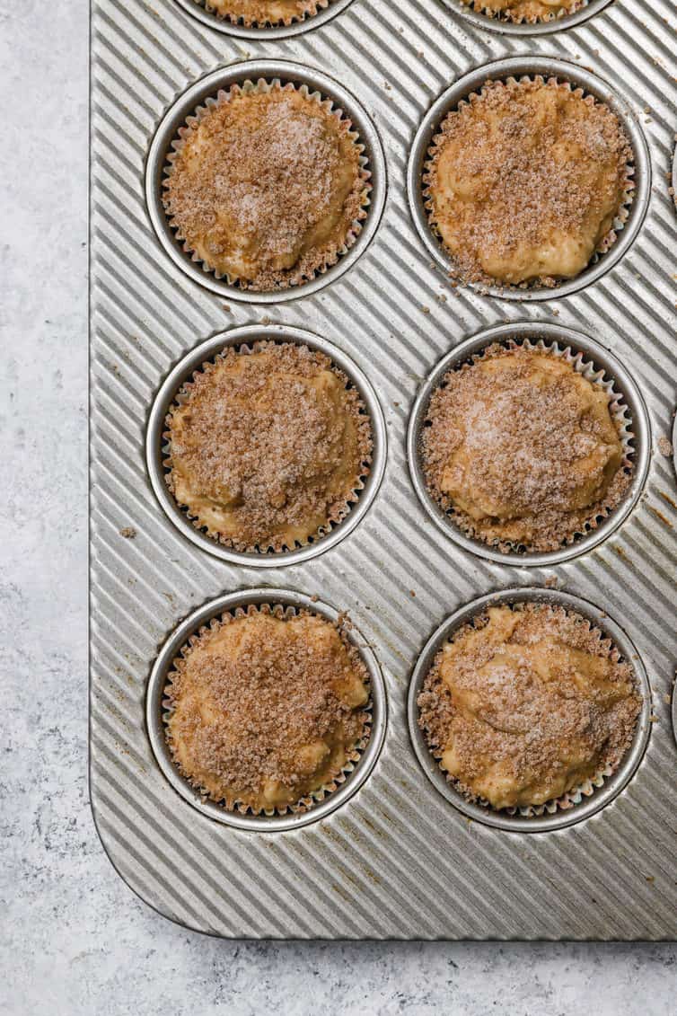 Apple Muffins with Cinnamon-Sugar Topping - Brown Eyed Baker