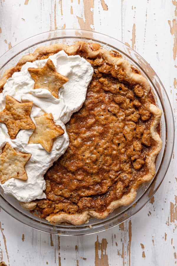 Kentucky Derby Chocolate Bourbon Walnut Pie - Brown Eyed Baker