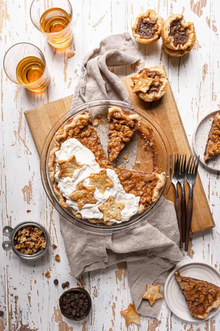 Kentucky Derby Chocolate Bourbon Walnut Pie - Brown Eyed Baker
