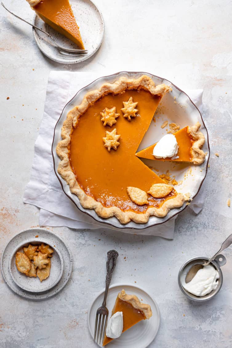 The Perfect Pumpkin Pie Recipe - Brown Eyed Baker