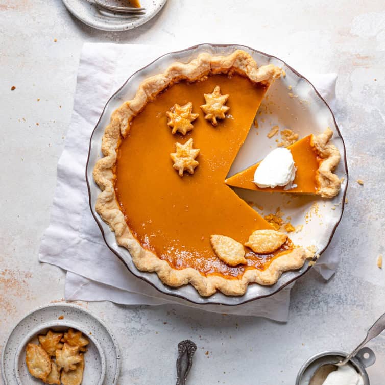 The Perfect Pumpkin Pie Recipe - Brown Eyed Baker