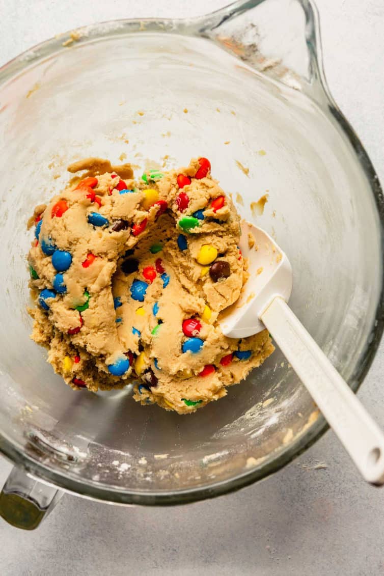 Super Soft and Chewy M&M Cookies - Brown Eyed Baker
