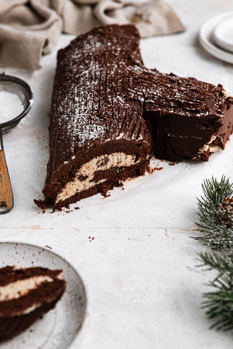 Bûche de Noël (Yule Log) Recipe - Brown Eyed Baker