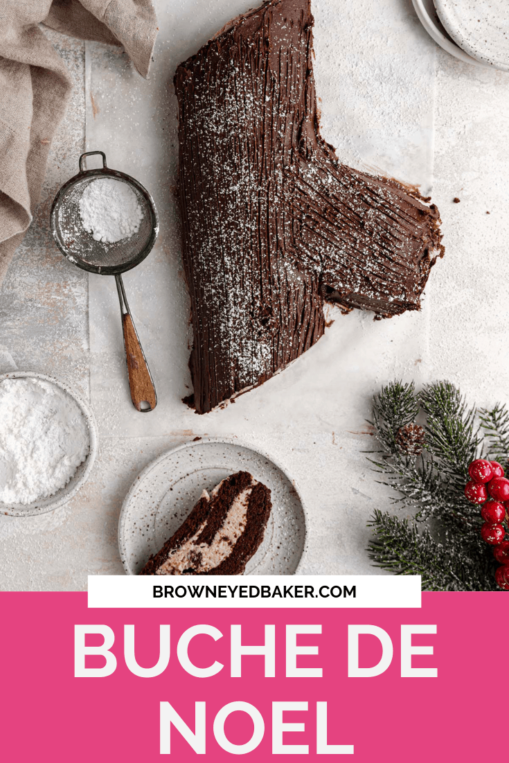 Bûche de Noël (Yule Log) Recipe - Brown Eyed Baker