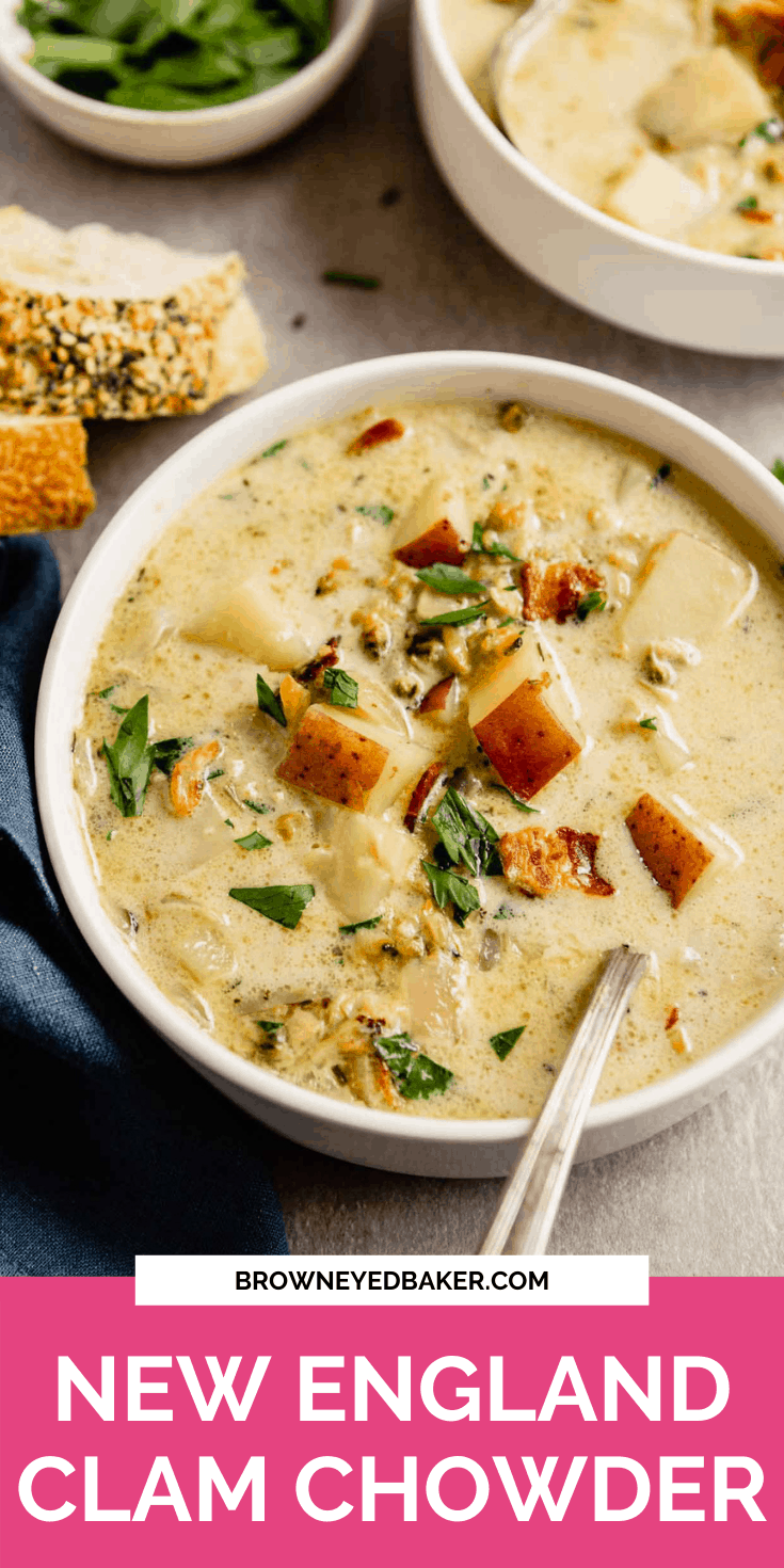 New England Clam Chowder - Brown Eyed Baker