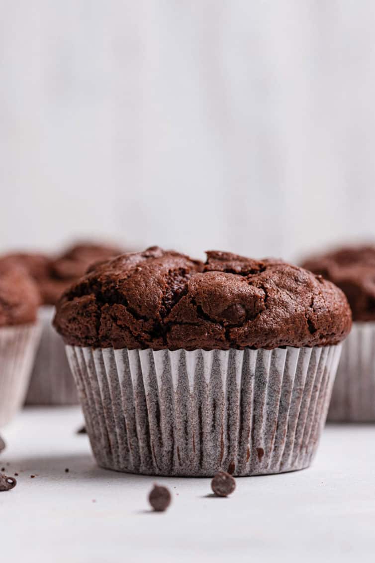 Triple Chocolate Muffins - Brown Eyed Baker
