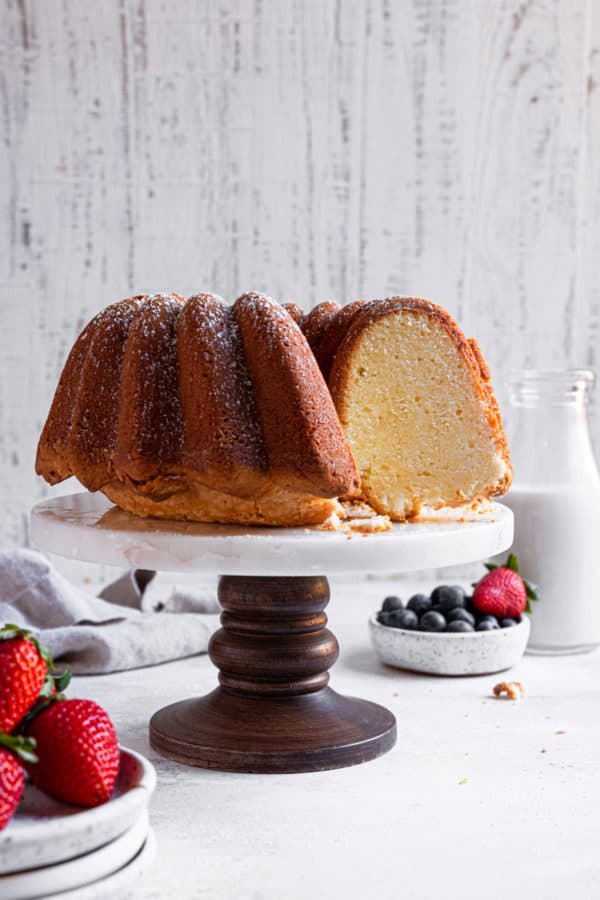 Perfect Cream Cheese Pound Cake Recipe - Brown Eyed Baker