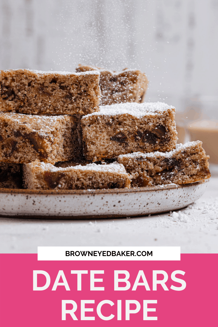 Zia Lena's Date Bars - Brown Eyed Baker