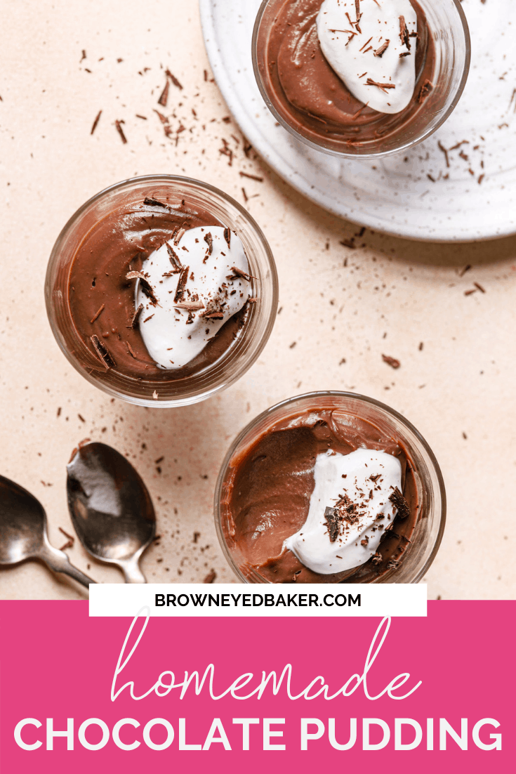 Homemade Chocolate Pudding - Brown Eyed Baker