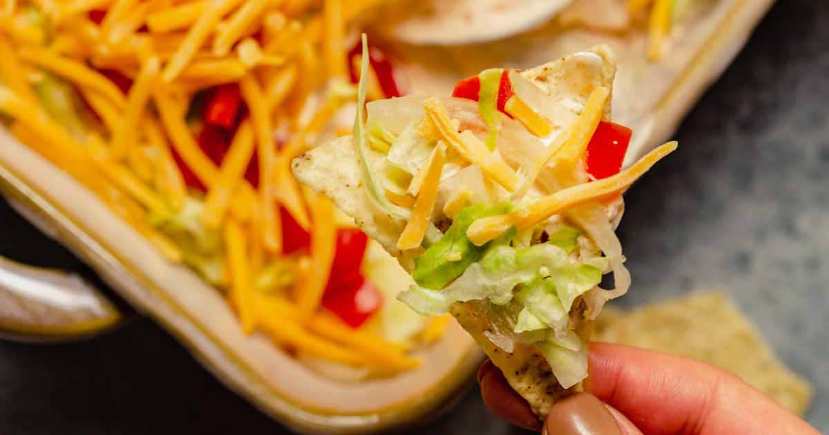 Easy Taco Dip - Brown Eyed Baker