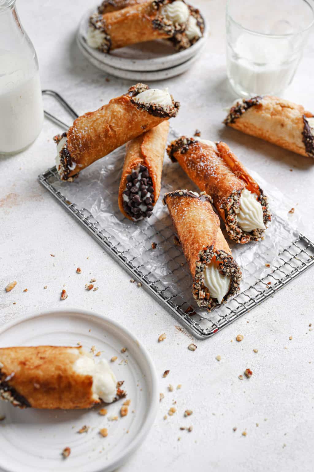 Homemade Cannoli - Brown Eyed Baker