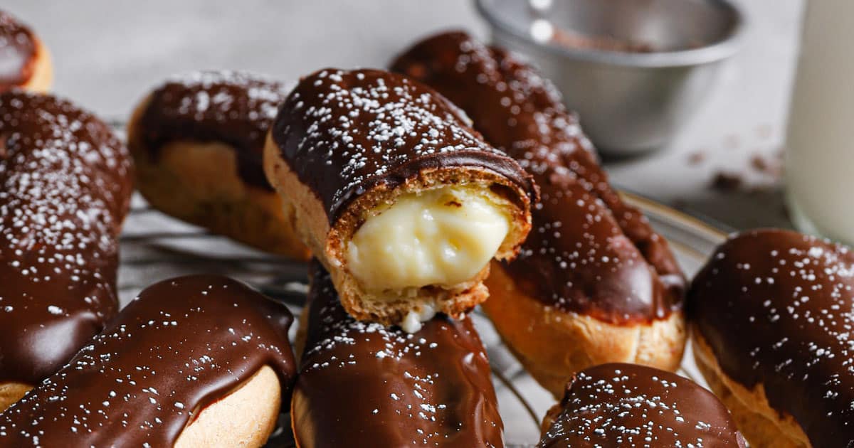 Homemade Eclairs - Brown Eyed Baker