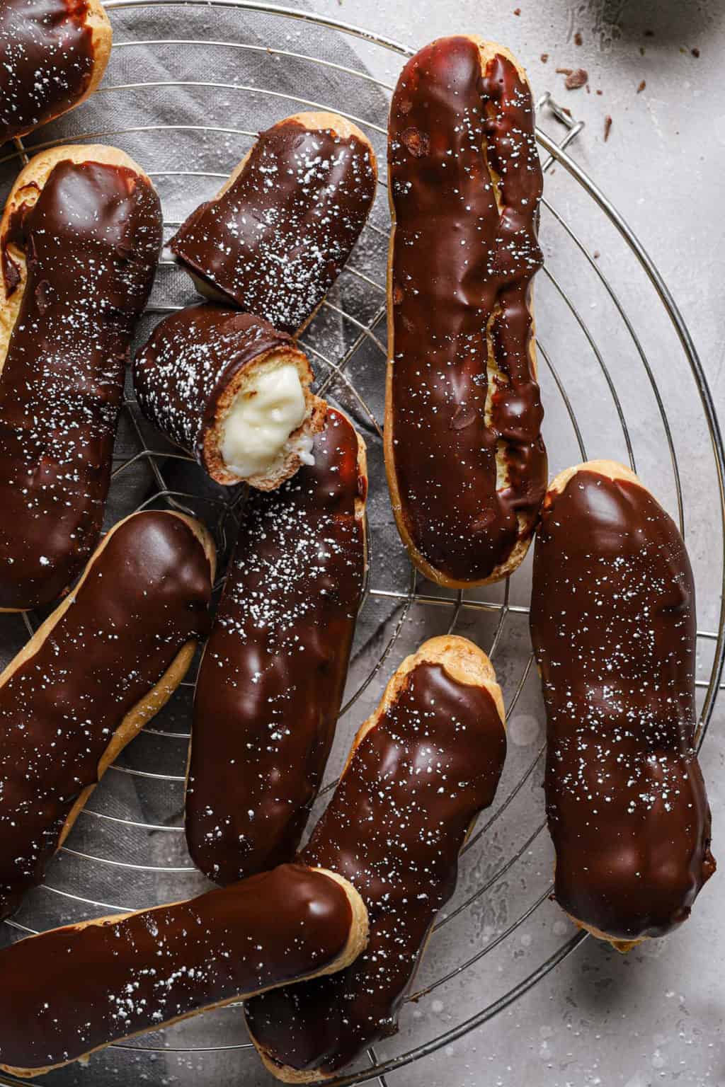 Homemade Eclairs - Brown Eyed Baker