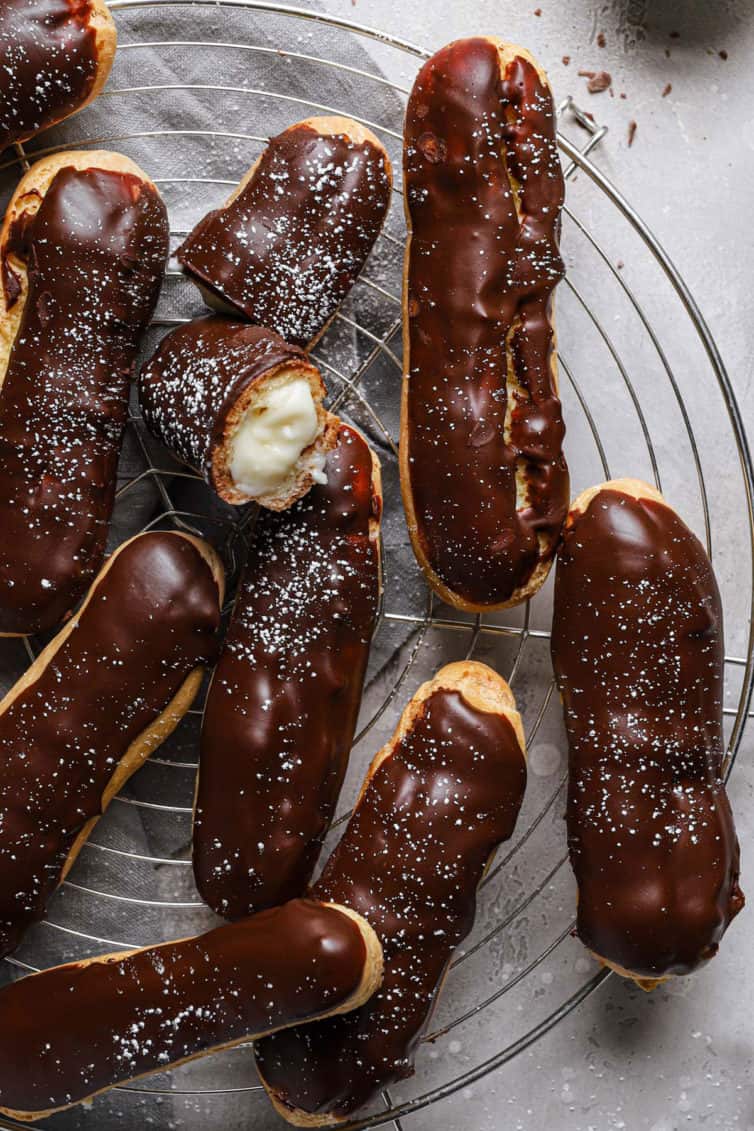 Homemade Eclairs - Brown Eyed Baker