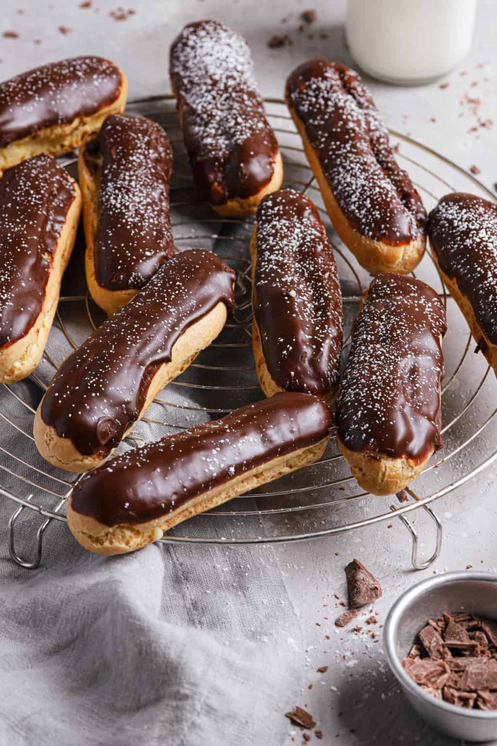 Homemade Eclairs - Brown Eyed Baker