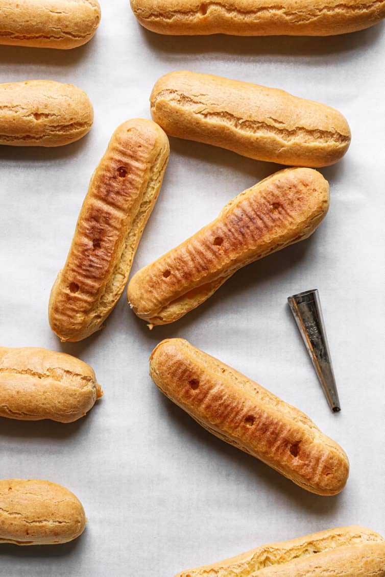 Homemade Eclairs - Brown Eyed Baker