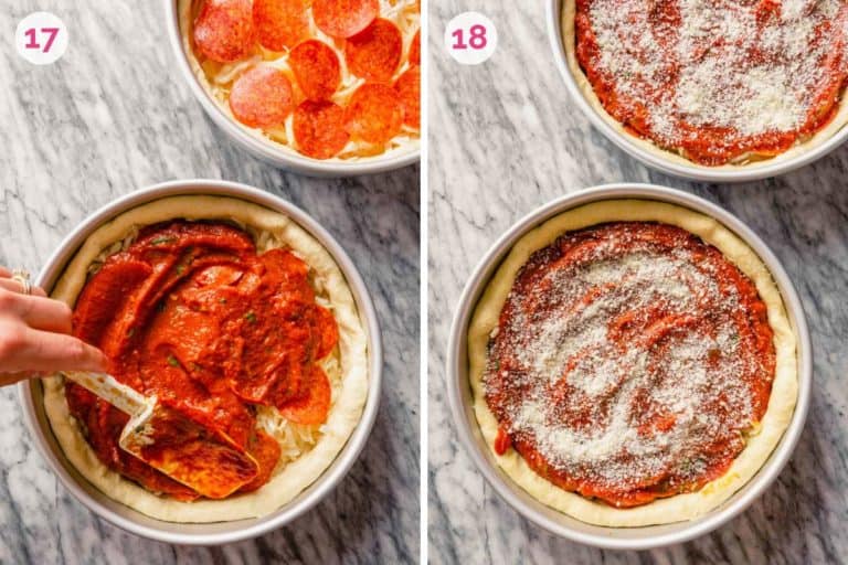 Chicago Deep-Dish Pizza - Brown Eyed Baker