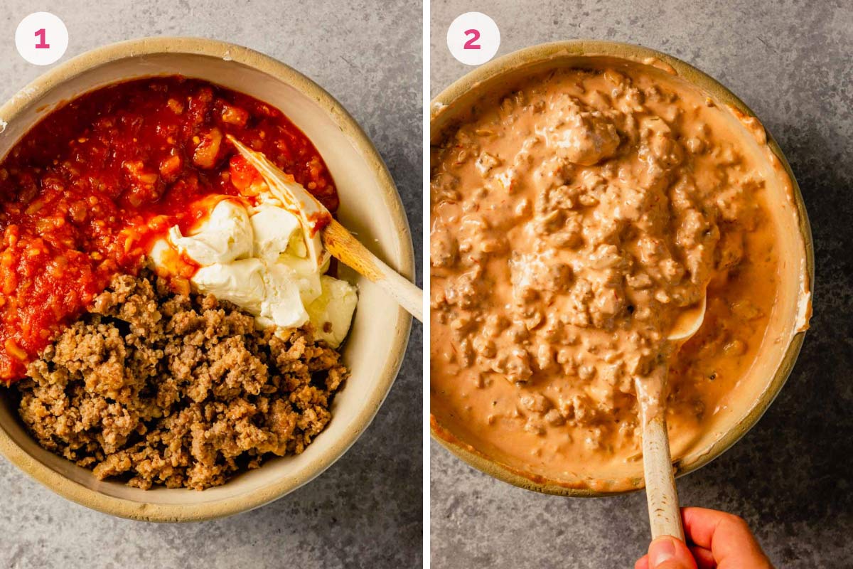 Sausage Dip Recipe (Only 3 Ingredients!) - Brown Eyed Baker