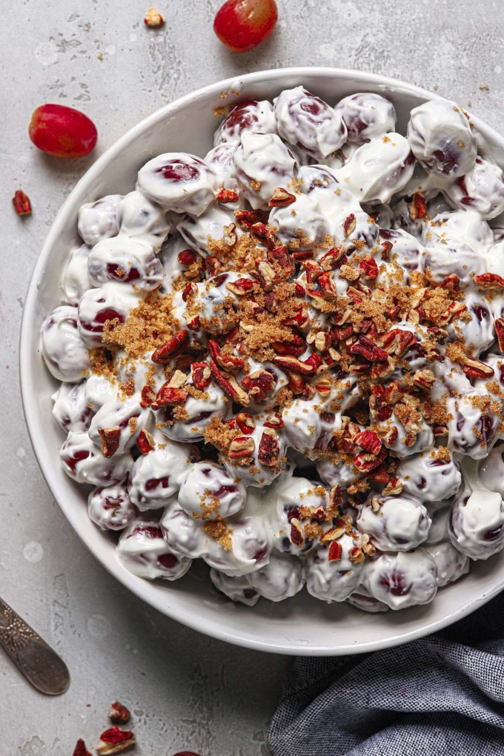 Easy Grape Salad Recipe - Brown Eyed Baker