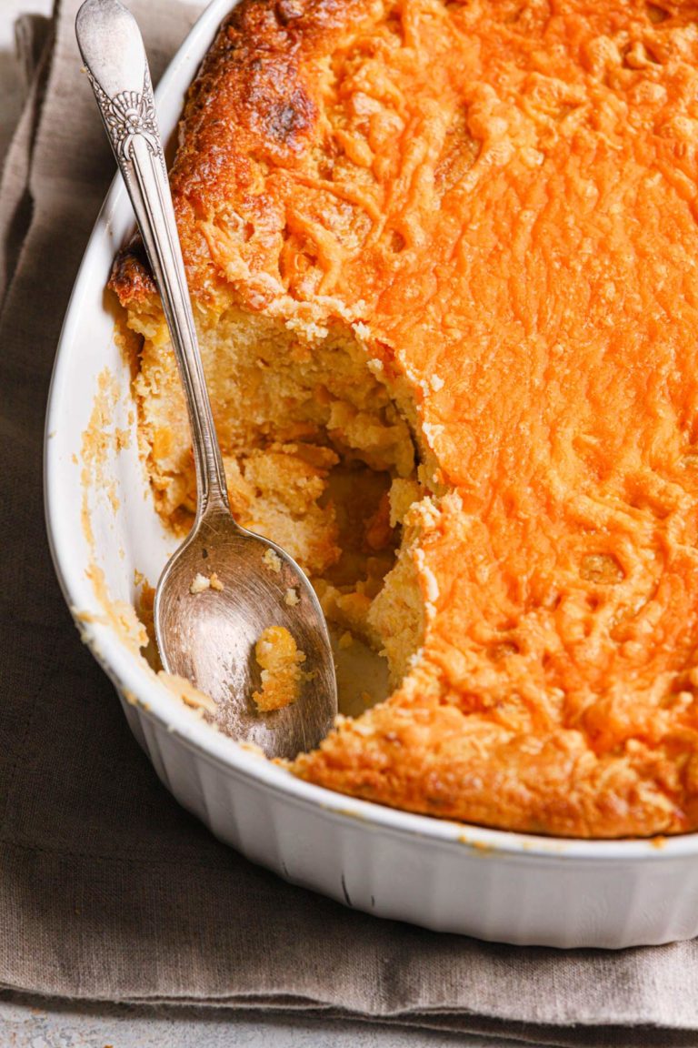 Cheesy Creamed Corn Casserole - Brown Eyed Baker