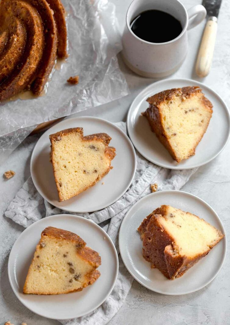 Homemade Rum Cake - Brown Eyed Baker