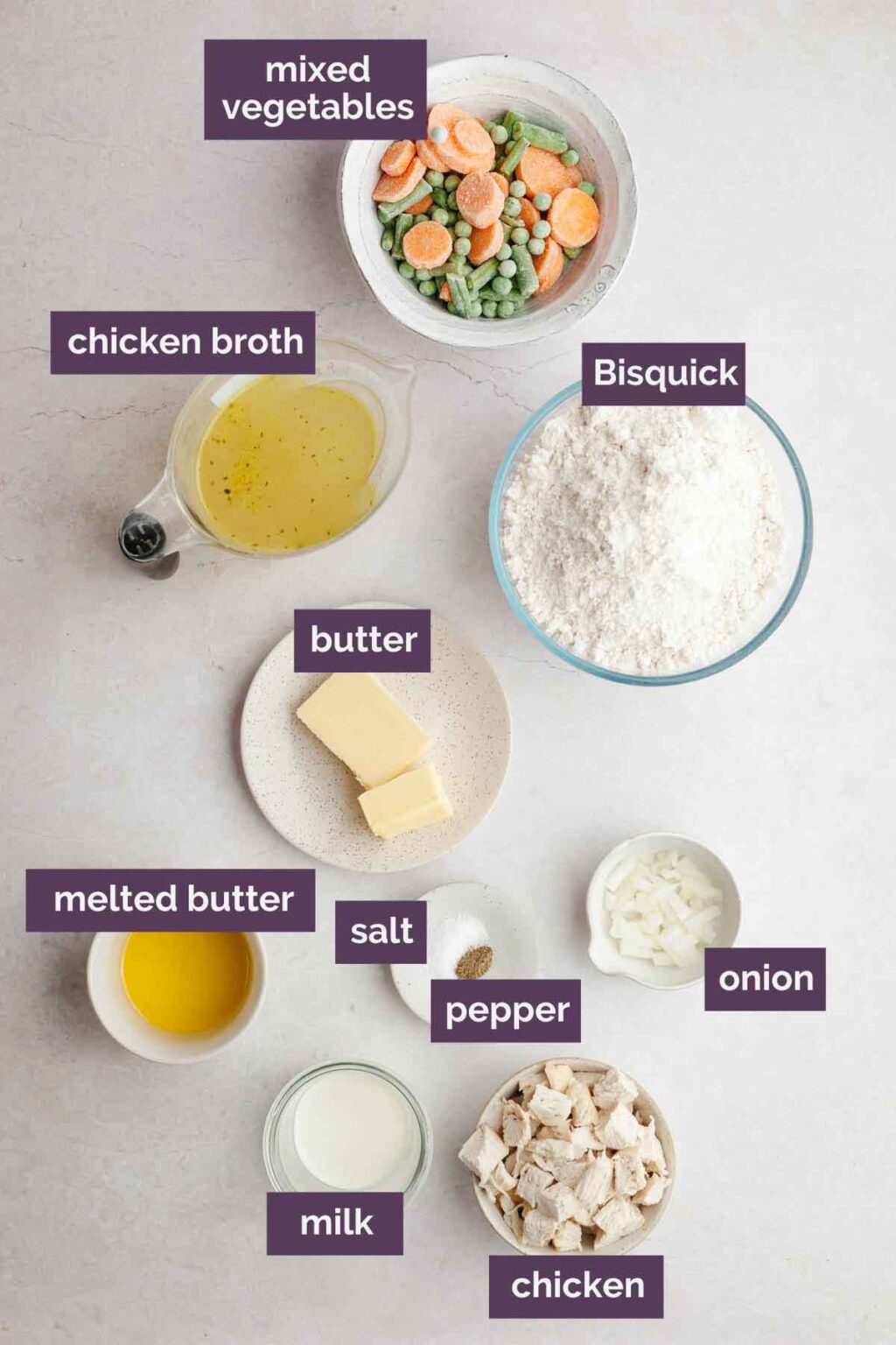 Bisquick Chicken Pot Pie - Brown Eyed Baker