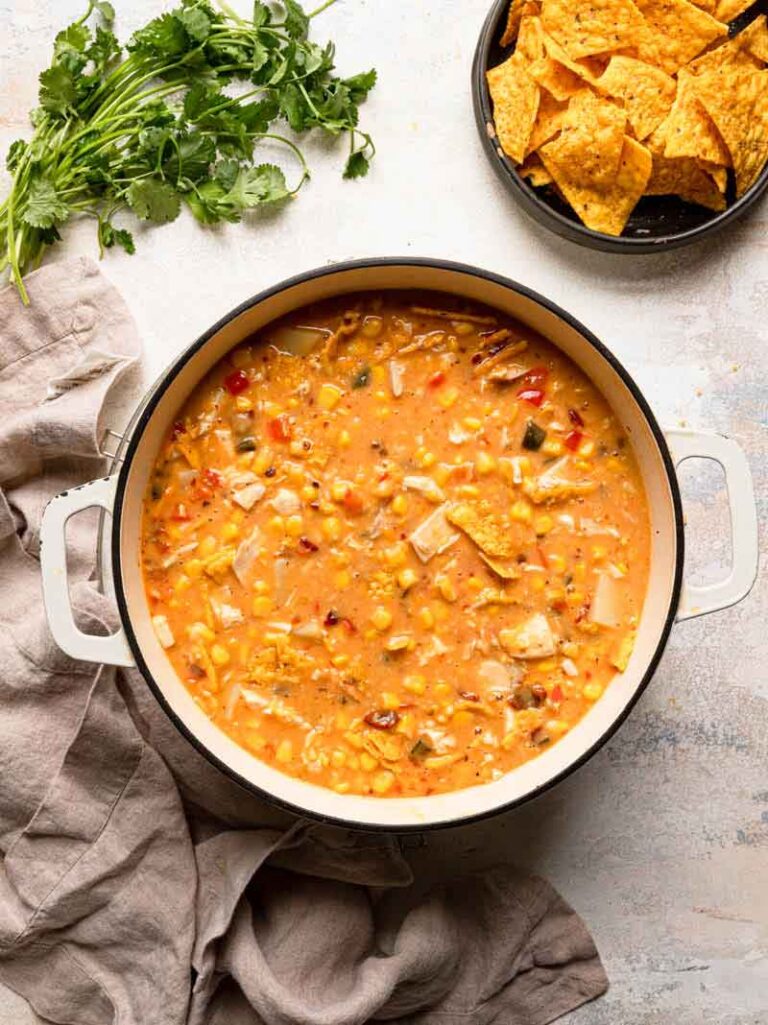 Chipotle Chicken and Corn Chowder - Brown Eyed Baker