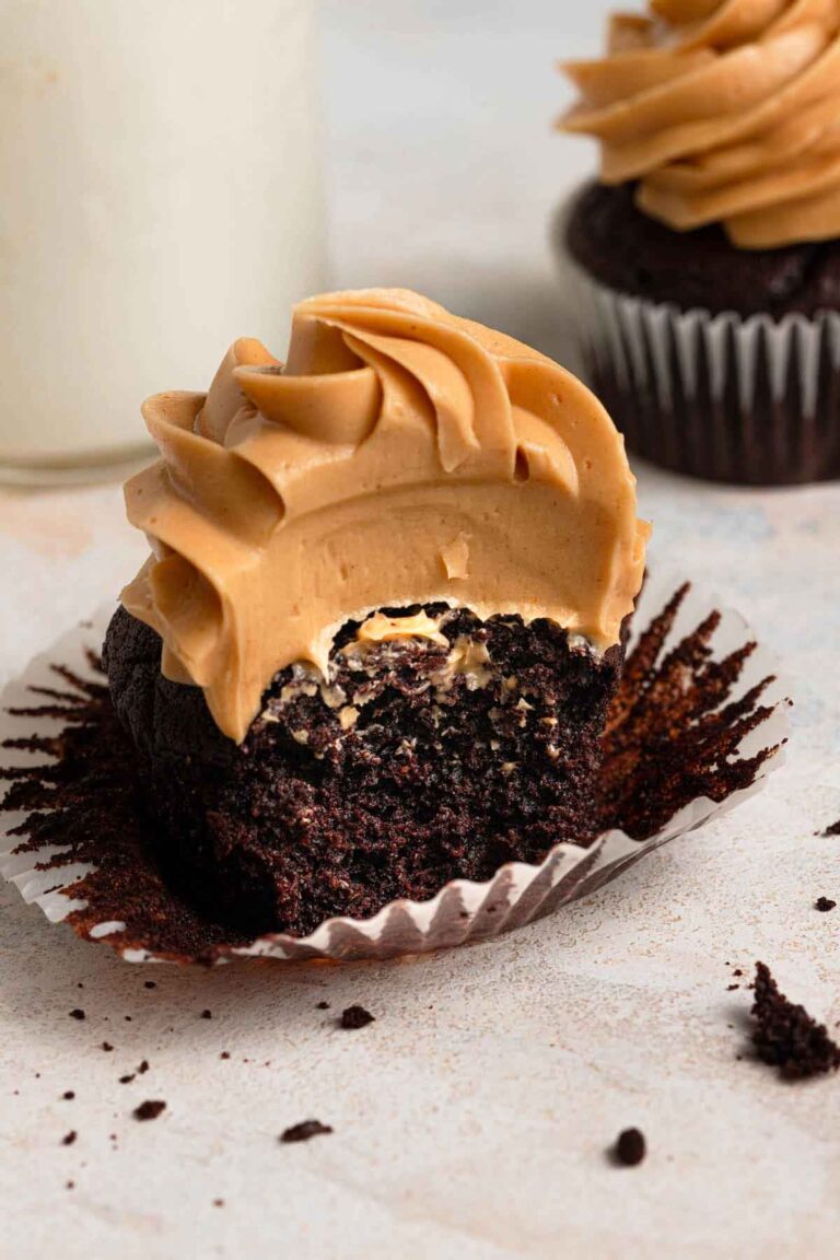 Creamy & Fluffy Peanut Butter Frosting - Brown Eyed Baker